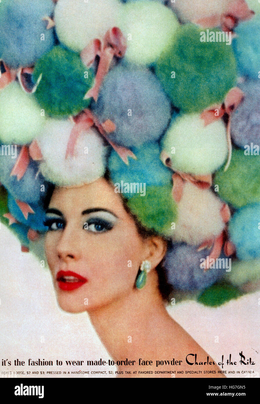 1960s UK Charles of the Ritz Magazine Advert Stock Photo - Alamy