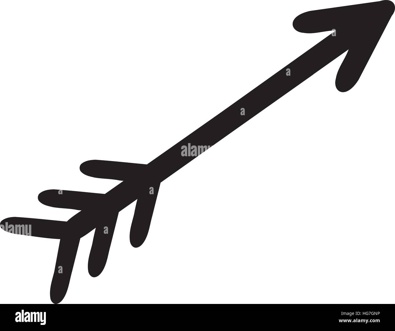 Flying arrow bow Stock Vector Image & Art - Alamy