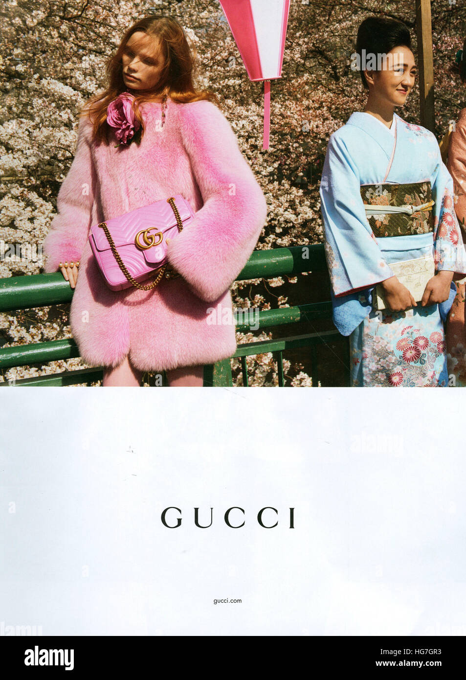2010s UK Gucci Magazine Advert Stock Photo - Alamy
