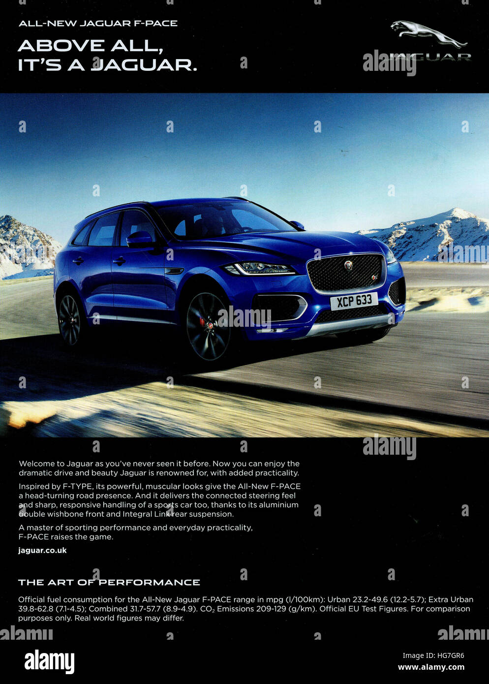 2010s UK Jaguar Magazine Advert Stock Photo - Alamy