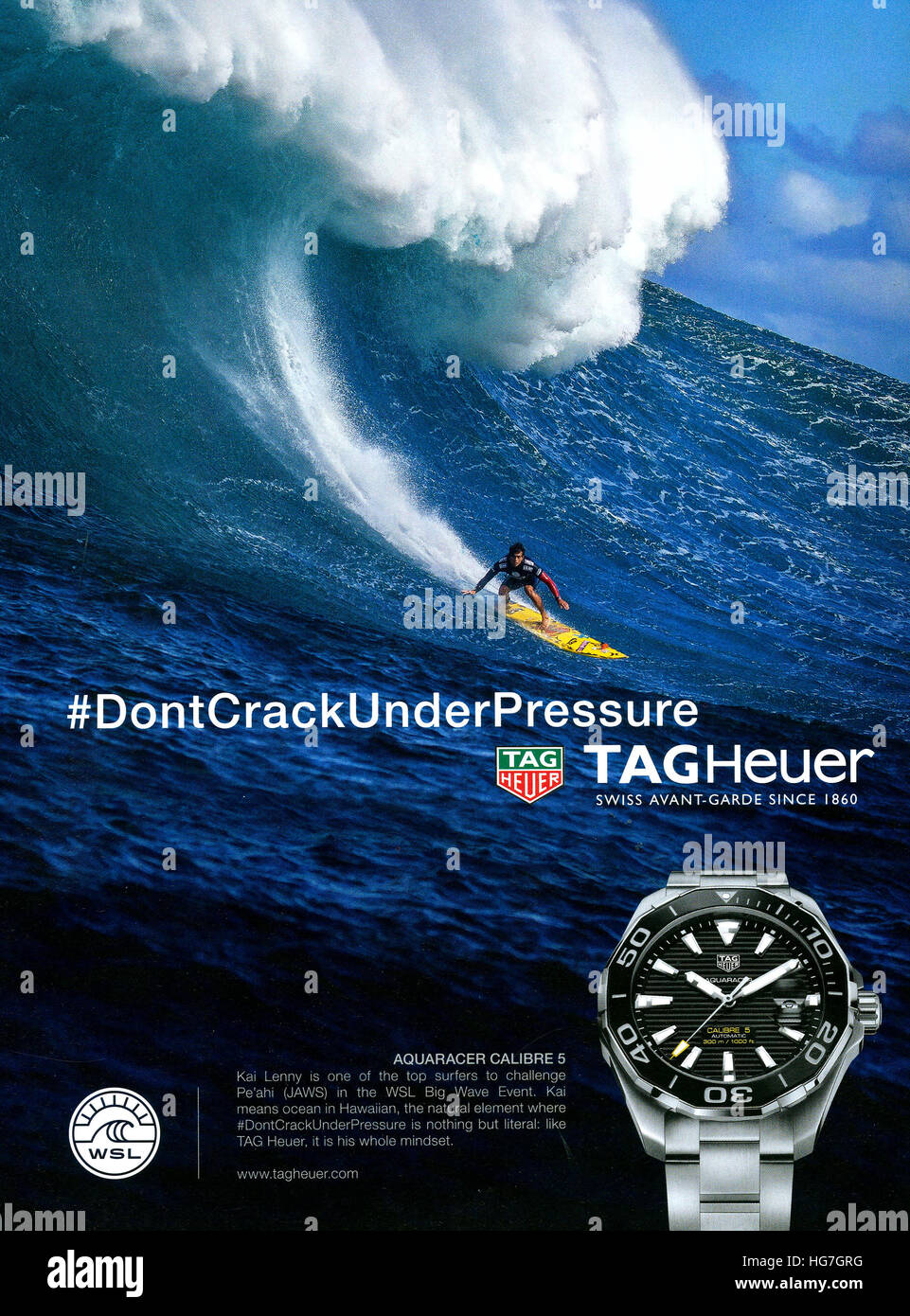 2010s UK Tag Heuer Magazine Advert Stock Photo - Alamy