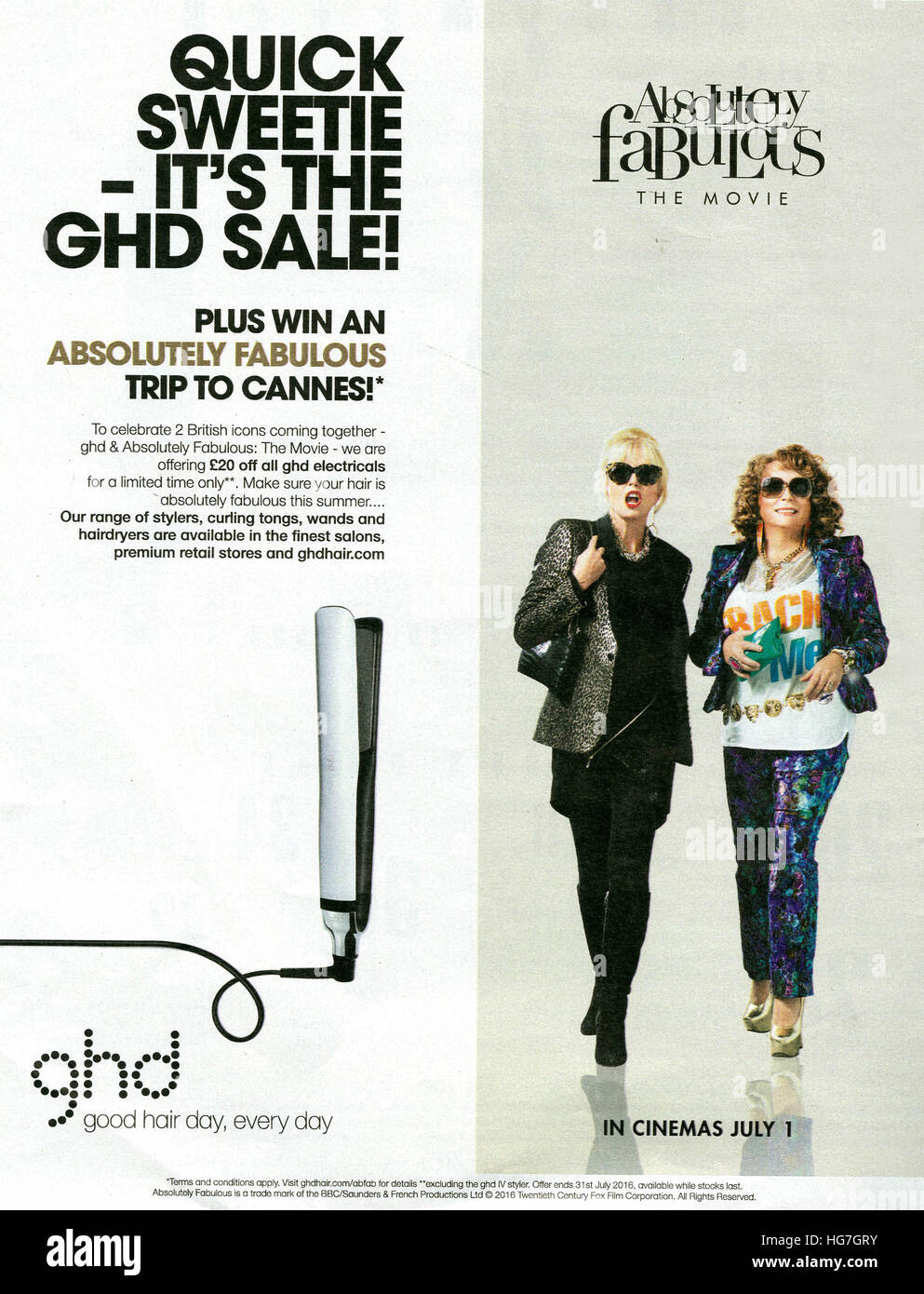 2010s UK Ghd Magazine Advert Stock Photo - Alamy