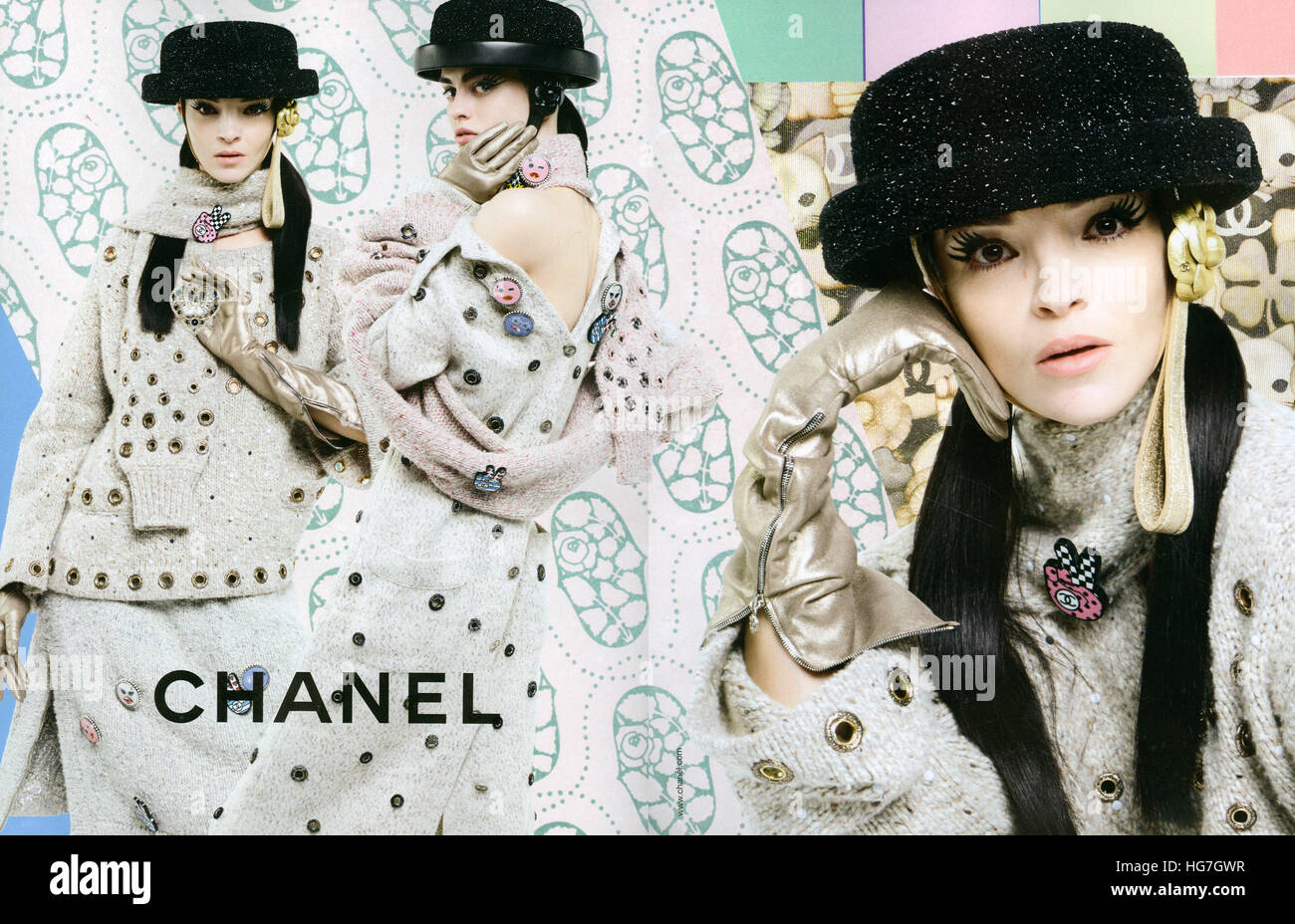 2010s uk chanel magazine advert hi-res stock photography and images - Alamy