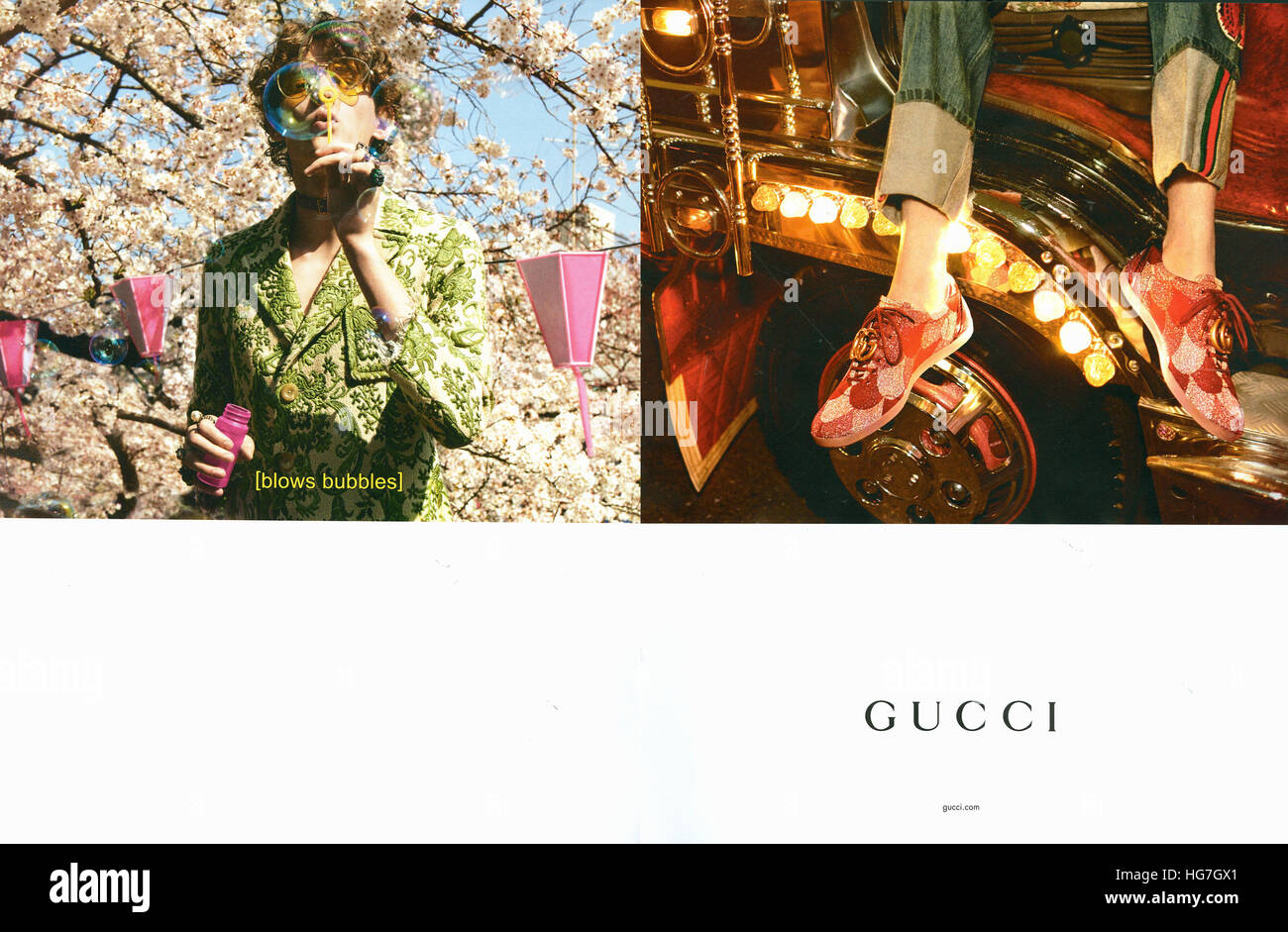 2010s UK Gucci Magazine Advert Stock Photo - Alamy