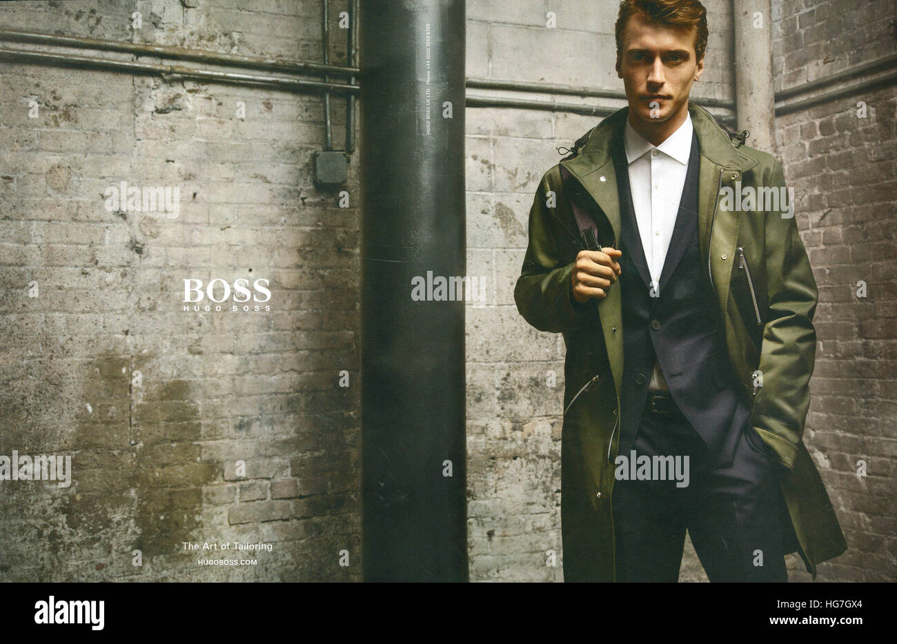 2010s UK Hugo Boss Magazine Advert Stock Photo - Alamy