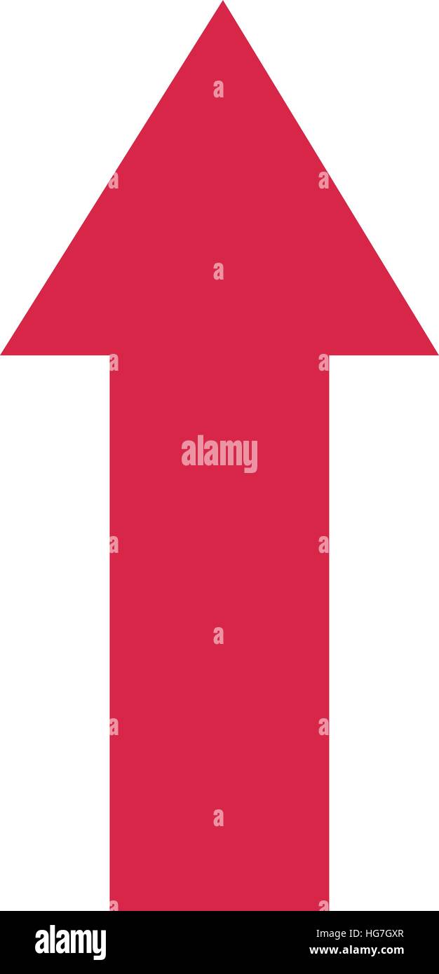 Red arrow upward Stock Vector Image & Art - Alamy