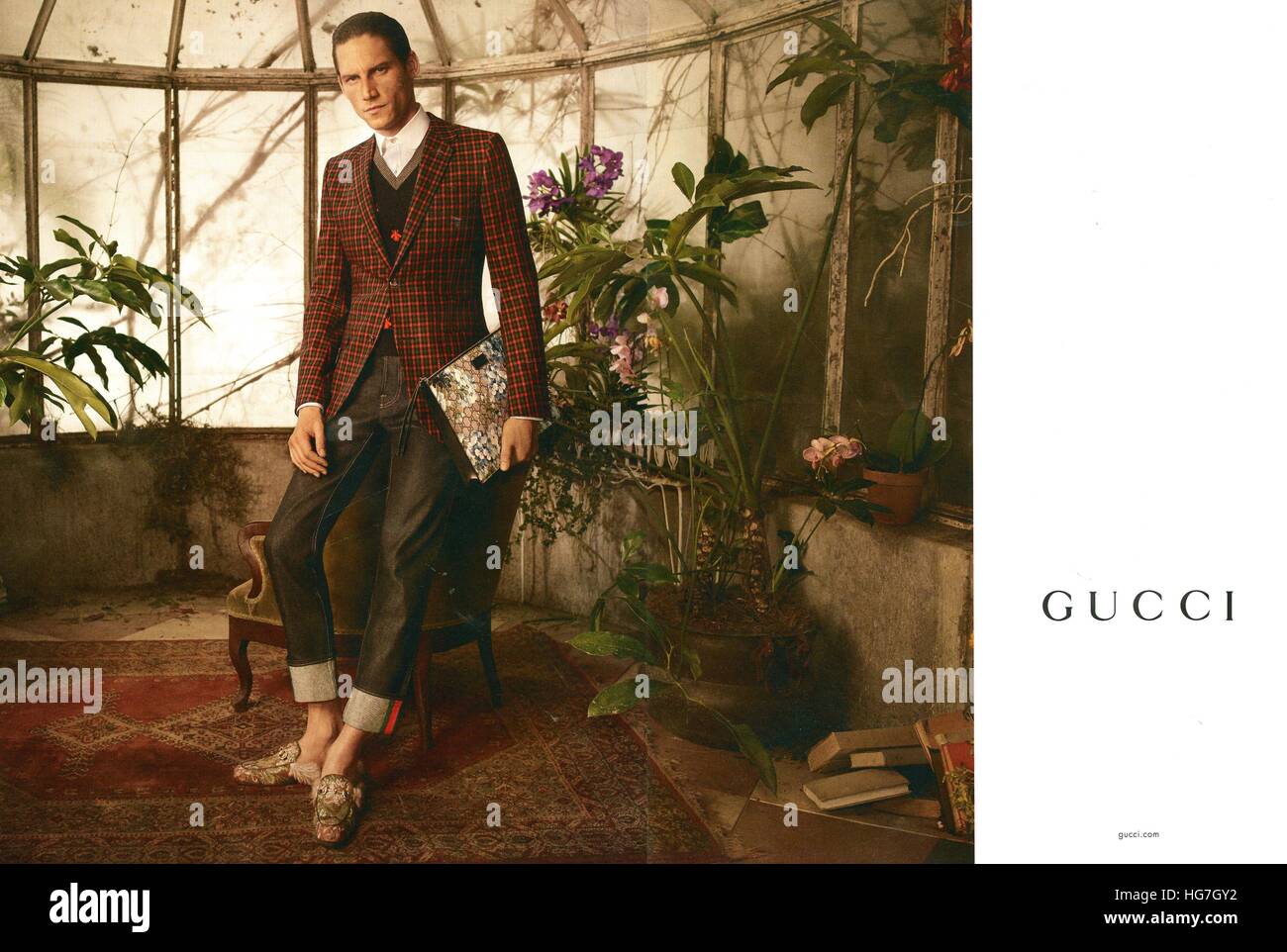 2010s UK Gucci Magazine Advert Stock Photo - Alamy