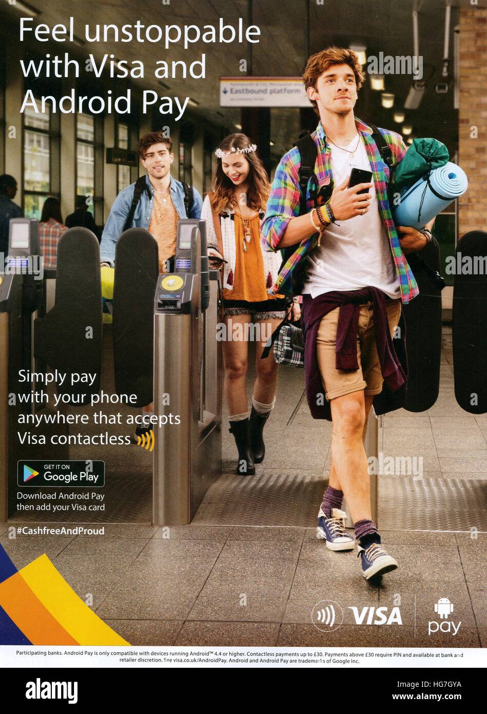 2010s UK Android Pay Magazine Advert Stock Photo - Alamy