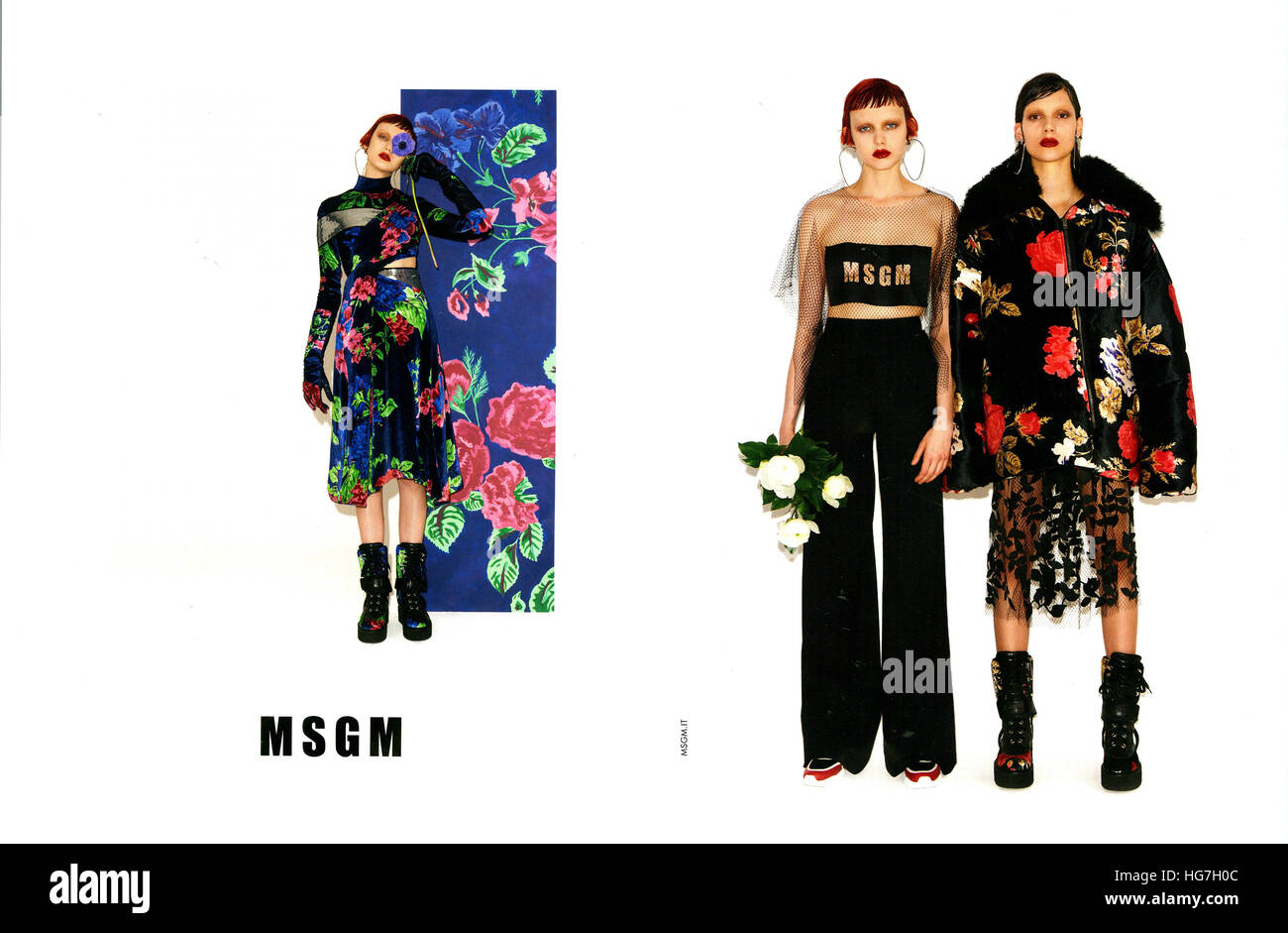 2010s UK MSGM Magazine Advert Stock Photo - Alamy