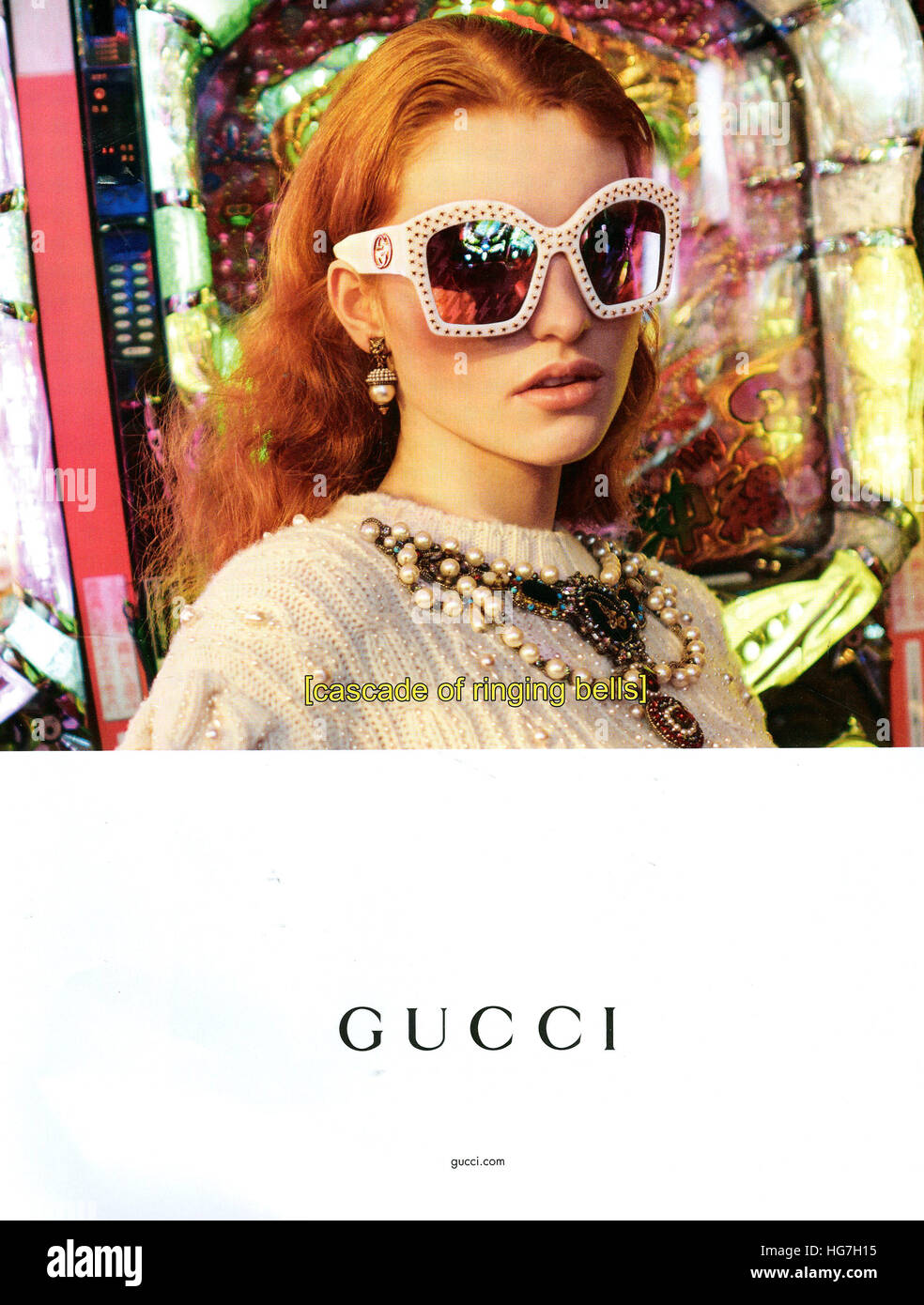 2010s UK Gucci Magazine Advert Stock Photo - Alamy