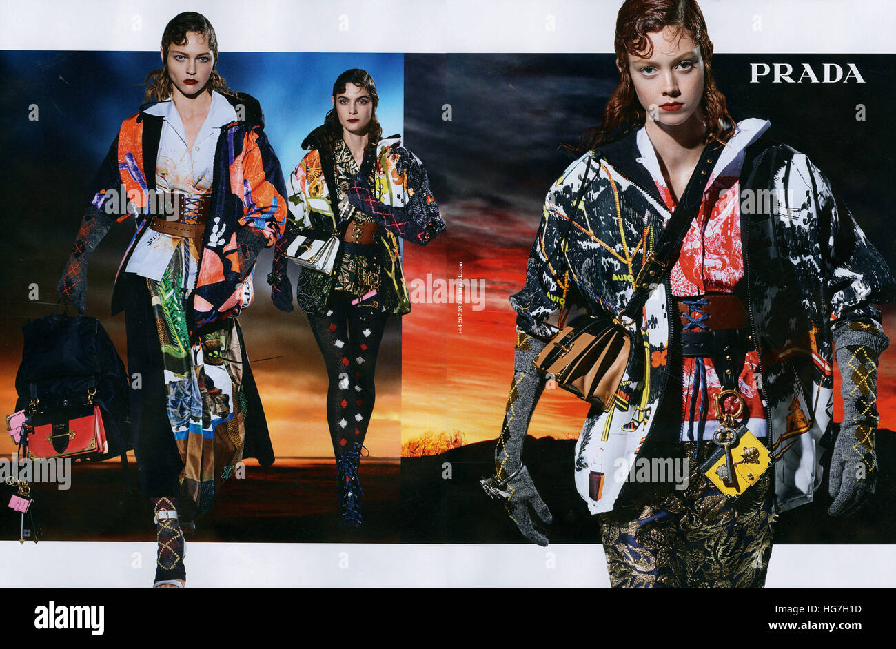 2010s UK Prada Magazine Advert Stock Photo - Alamy