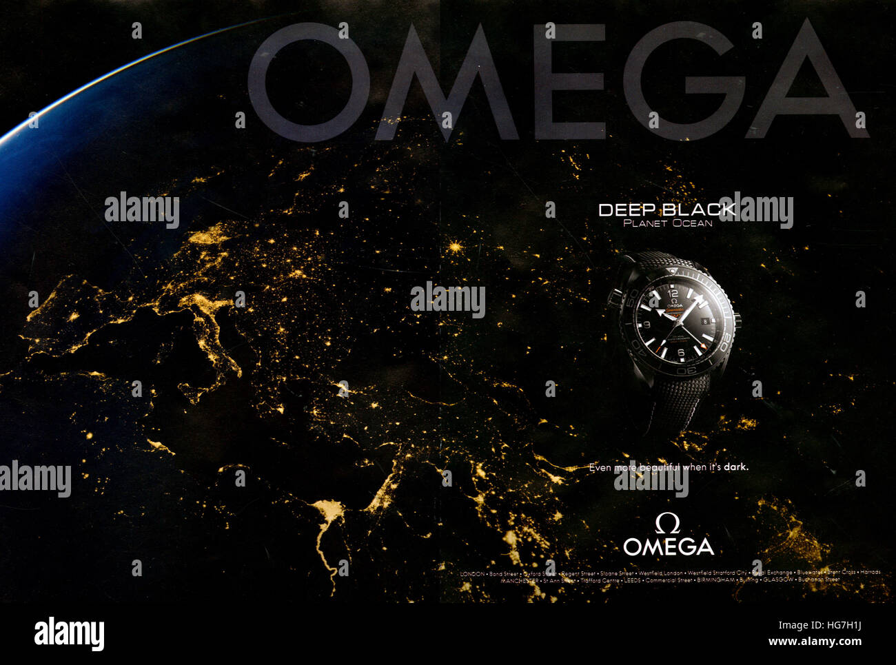 2010s UK Omega Magazine Advert Stock Photo - Alamy