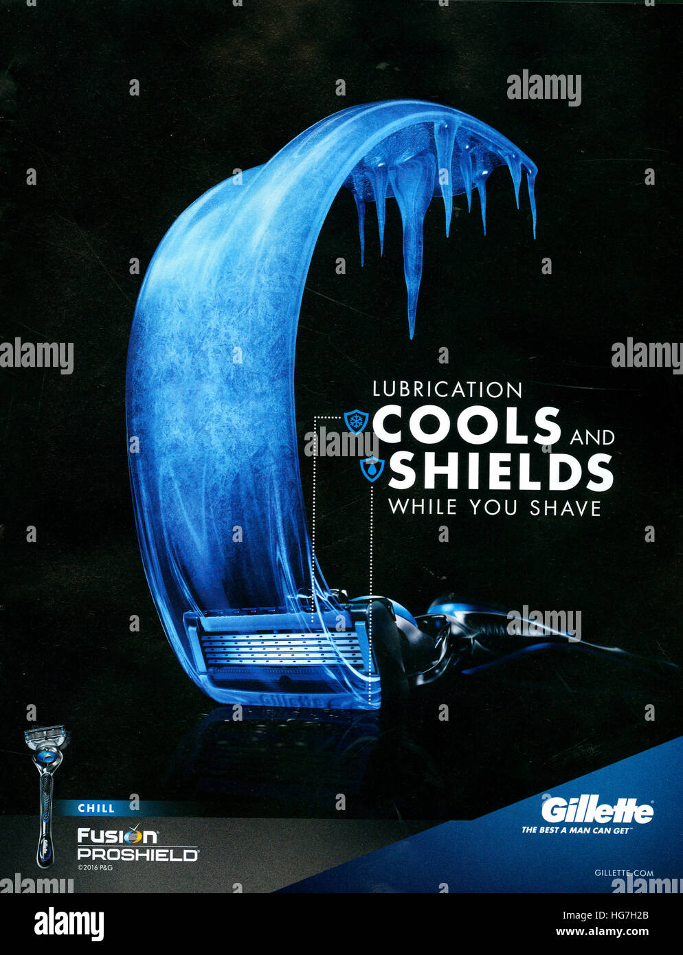 Gillette Advert High Resolution Stock Photography and Images - Alamy