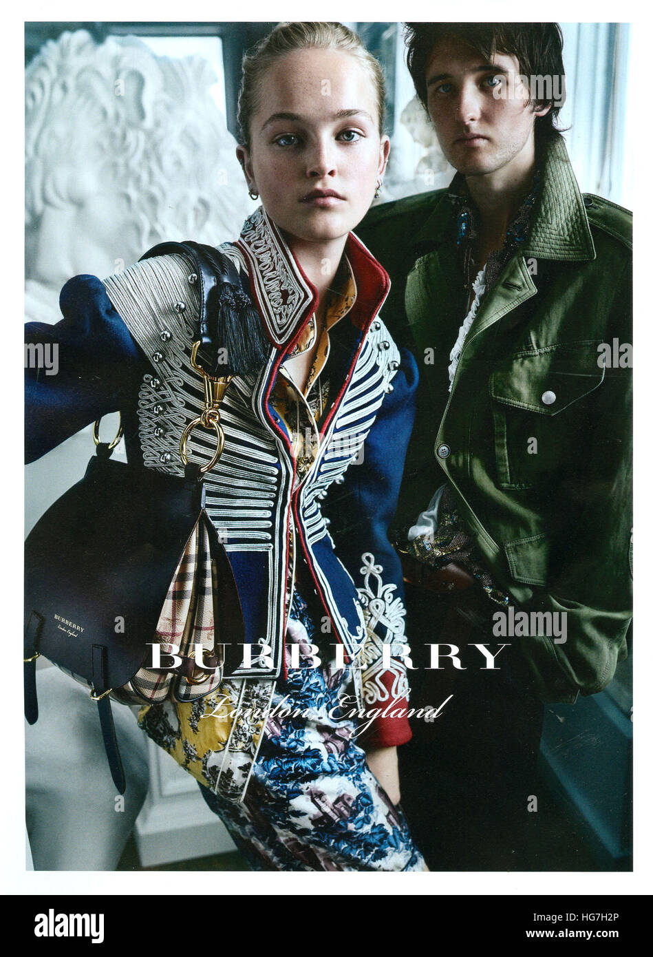 2010s UK Burberry Magazine Advert Stock Photo - Alamy