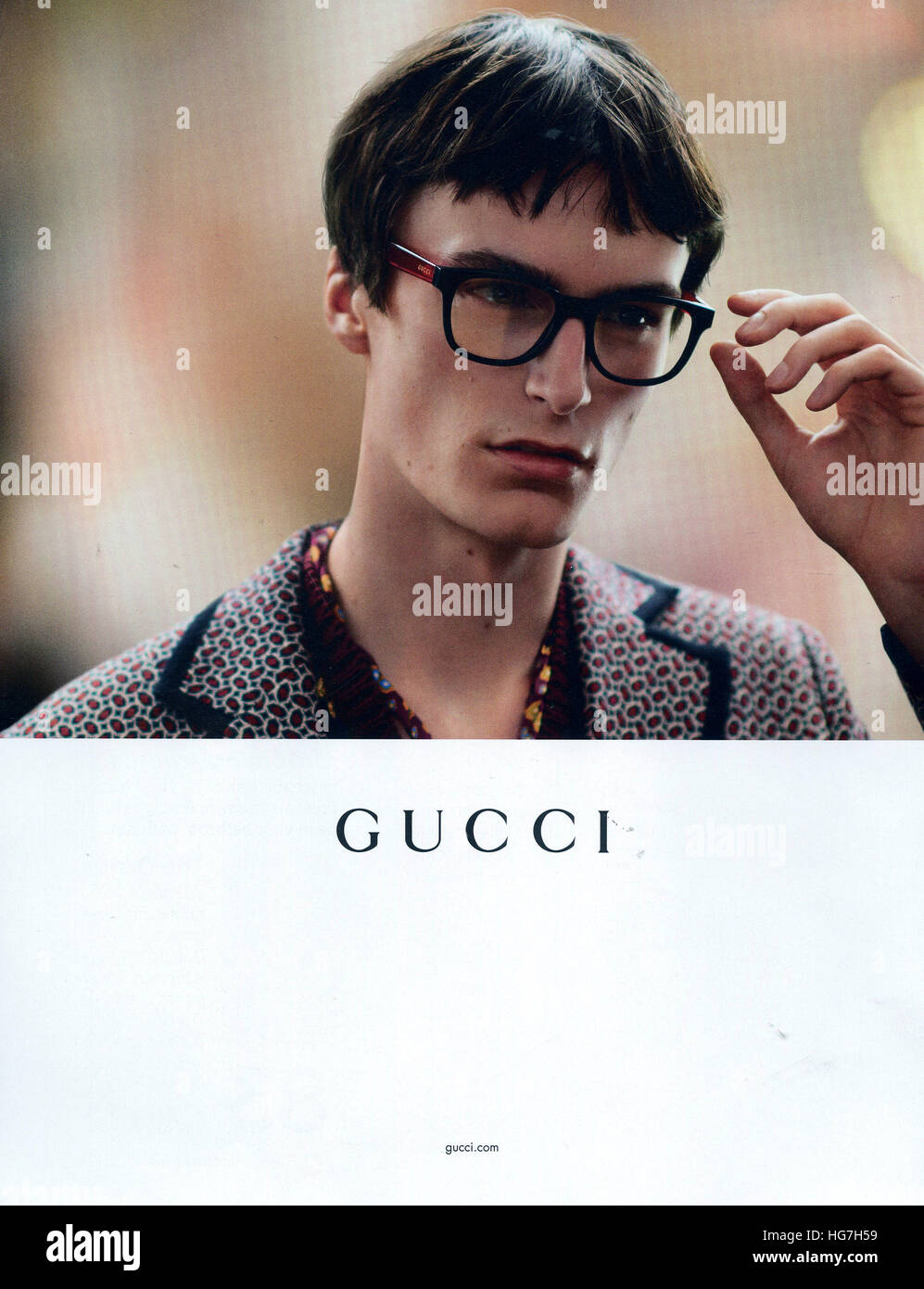 2010s UK Gucci Magazine Advert Stock Photo - Alamy