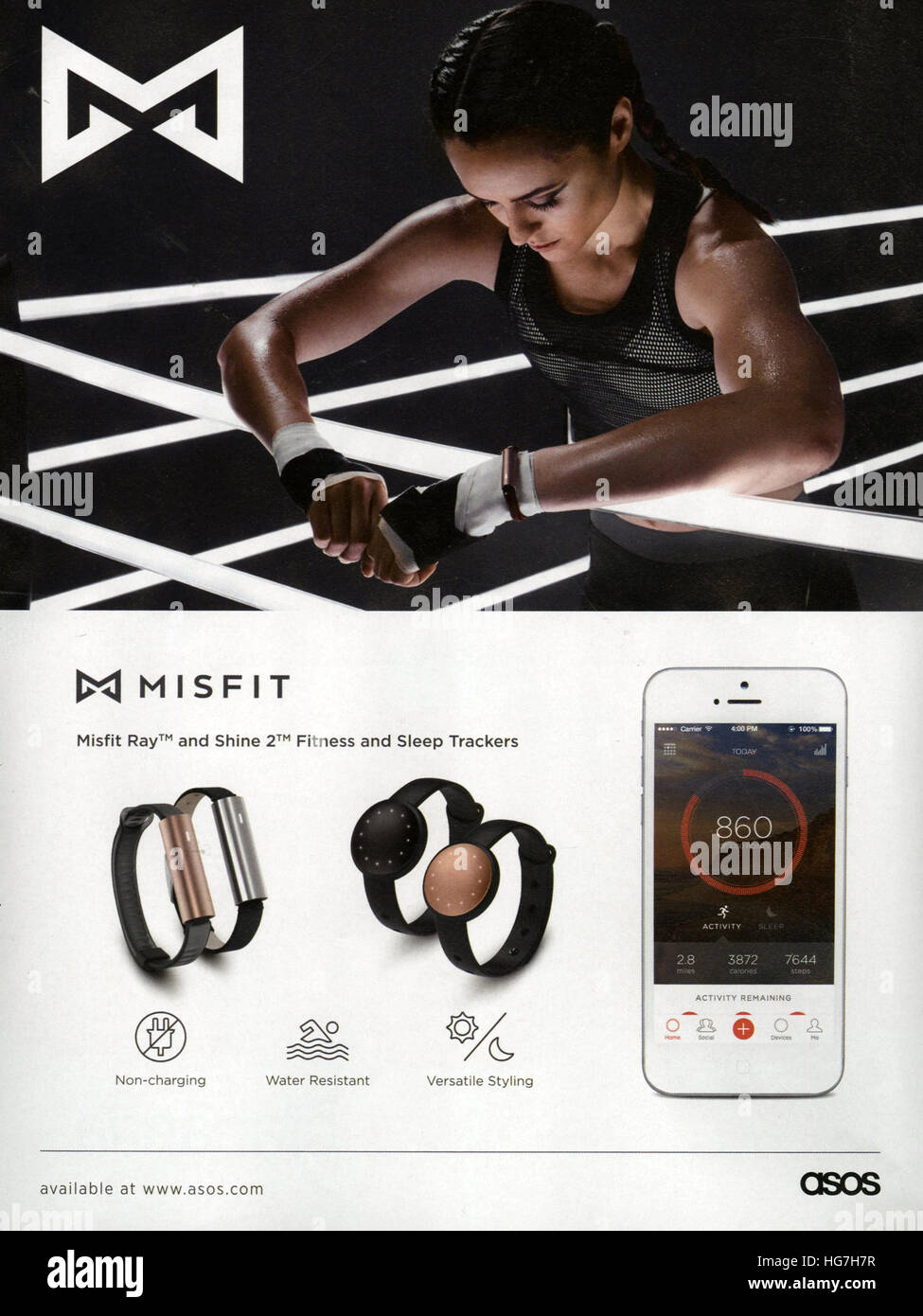 2010s UK FitBit Magazine Advert Stock Photo - Alamy