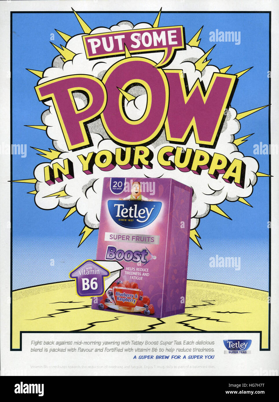 2010s UK Tetley Magazine Advert Stock Photo - Alamy