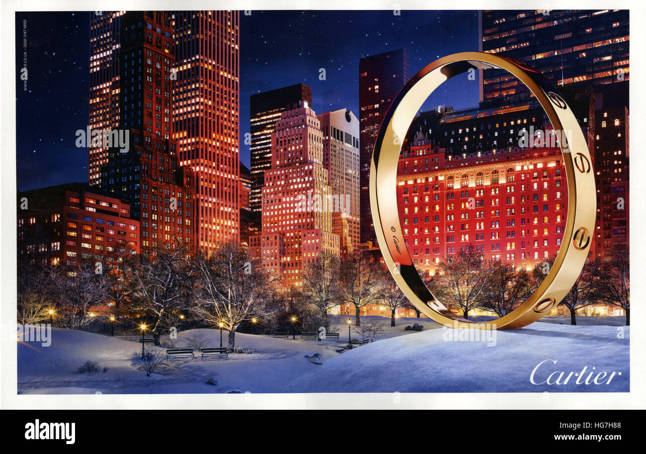 2010s UK Cartier Magazine Advert Stock Photo - Alamy