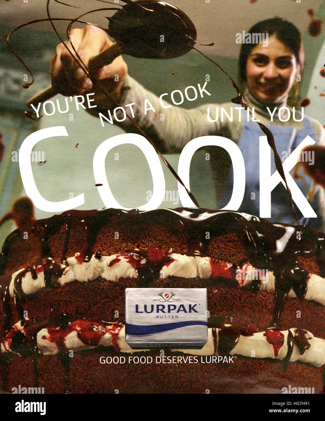 2010s UK Lurpak Magazine Advert Stock Photo - Alamy