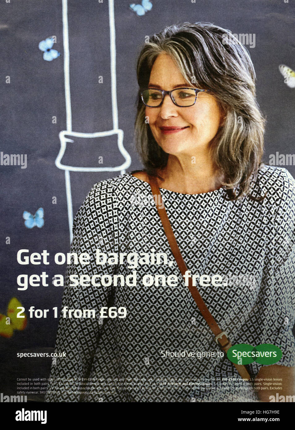 Specsavers advert hi-res stock photography and images - Alamy