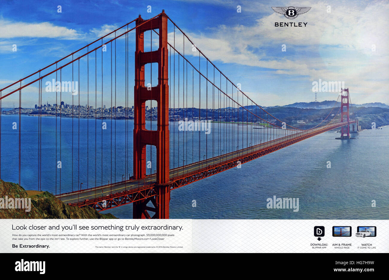 2010s UK Blippar Magazine Advert Stock Photo - Alamy