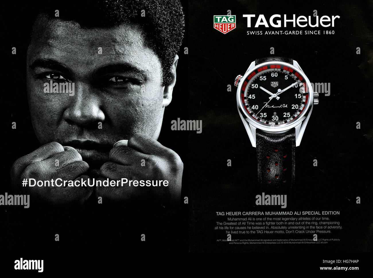 2010s UK Tag Heuer Magazine Advert Stock Photo - Alamy