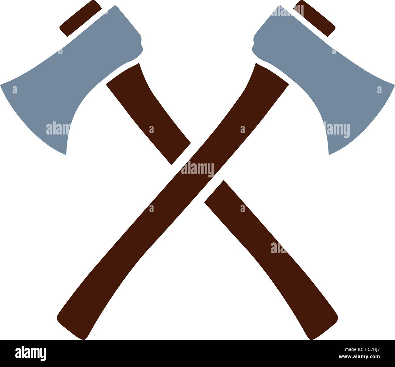 Axe tools crossed Stock Vector Image & Art - Alamy