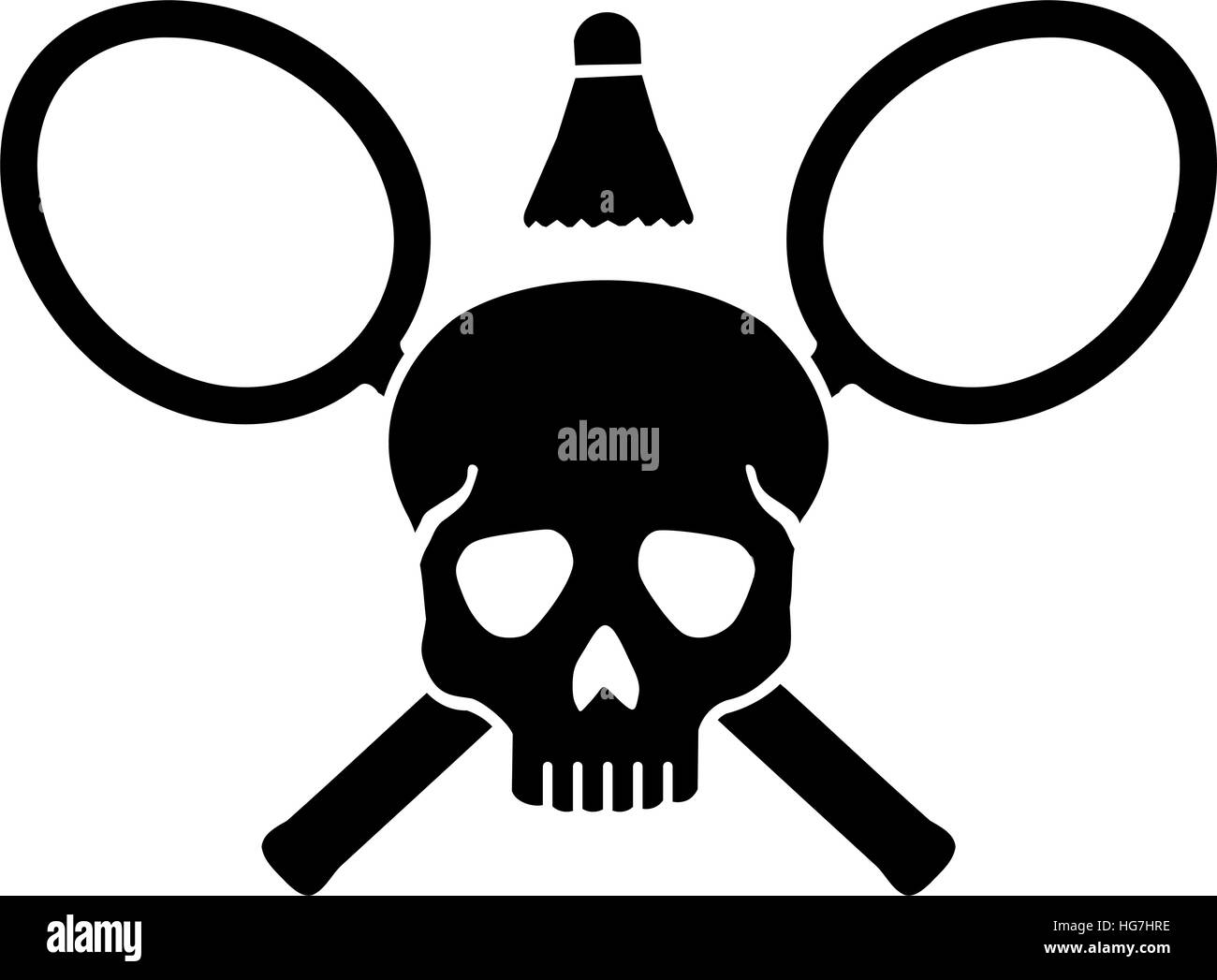 Crossed racket vector hi-res stock photography and images - Alamy