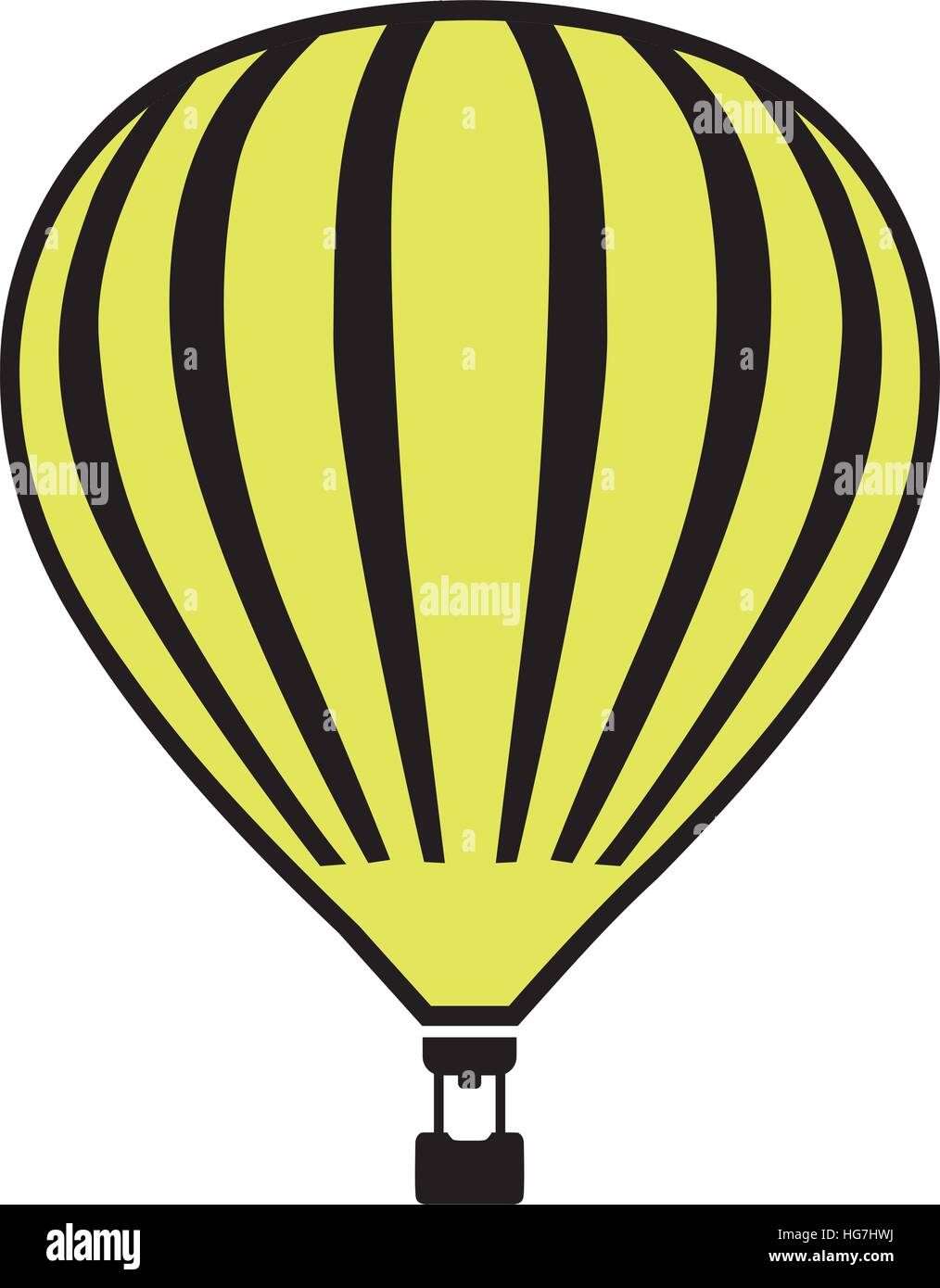 Yellow Hot Air Balloon Stock Vector Images Alamy