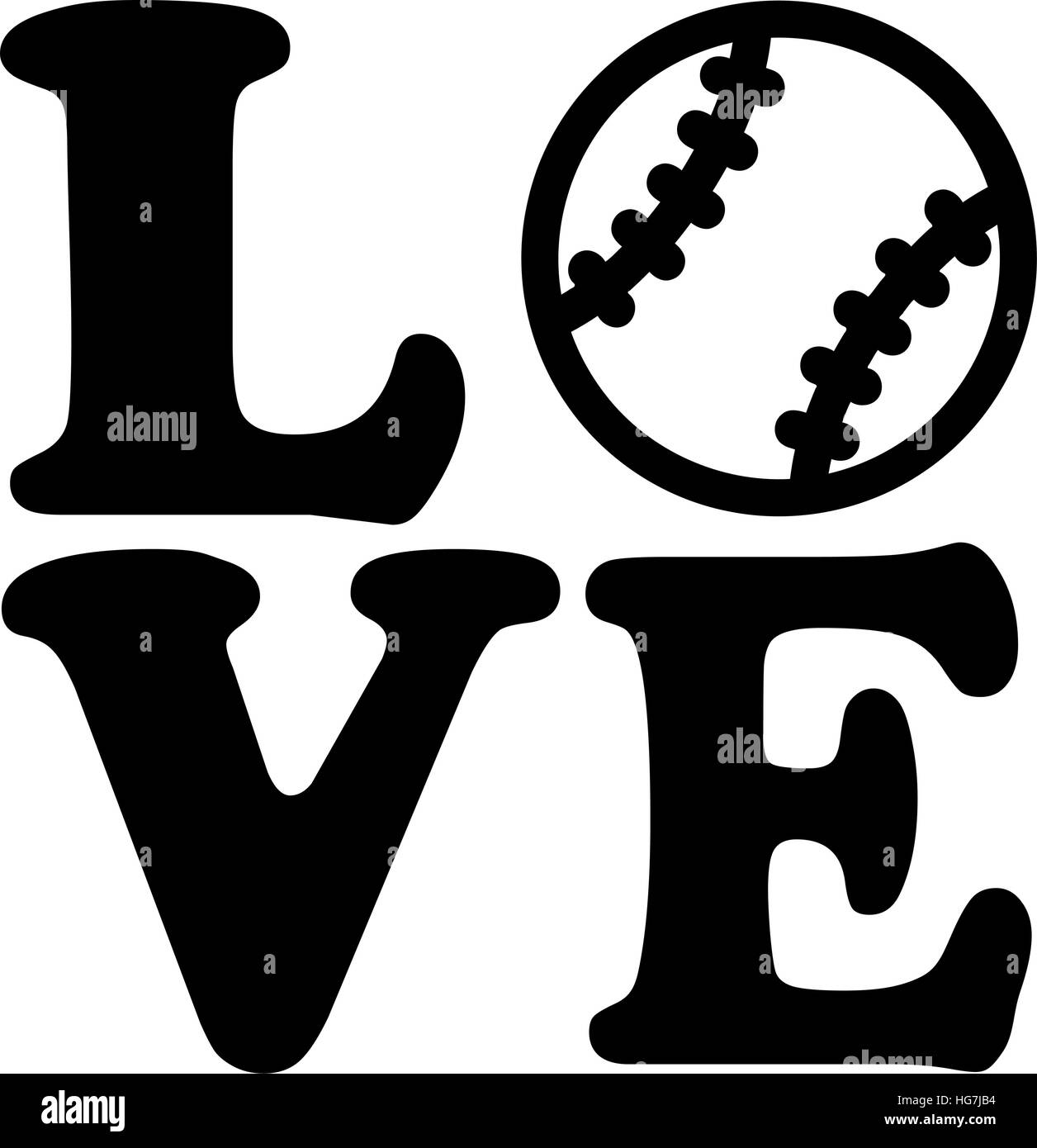 Baseball Love with baseball Stock Vector Image & Art - Alamy