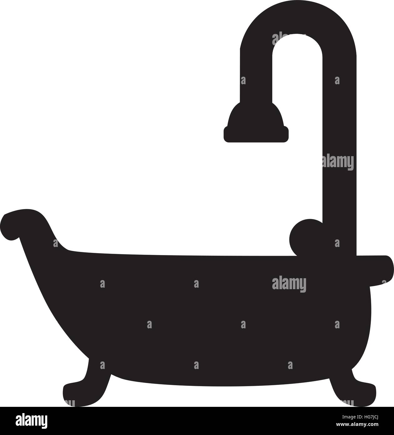 Bathtub vector vectors hi-res stock photography and images - Alamy