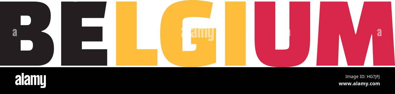 Belgium flag word Stock Vector Image & Art - Alamy