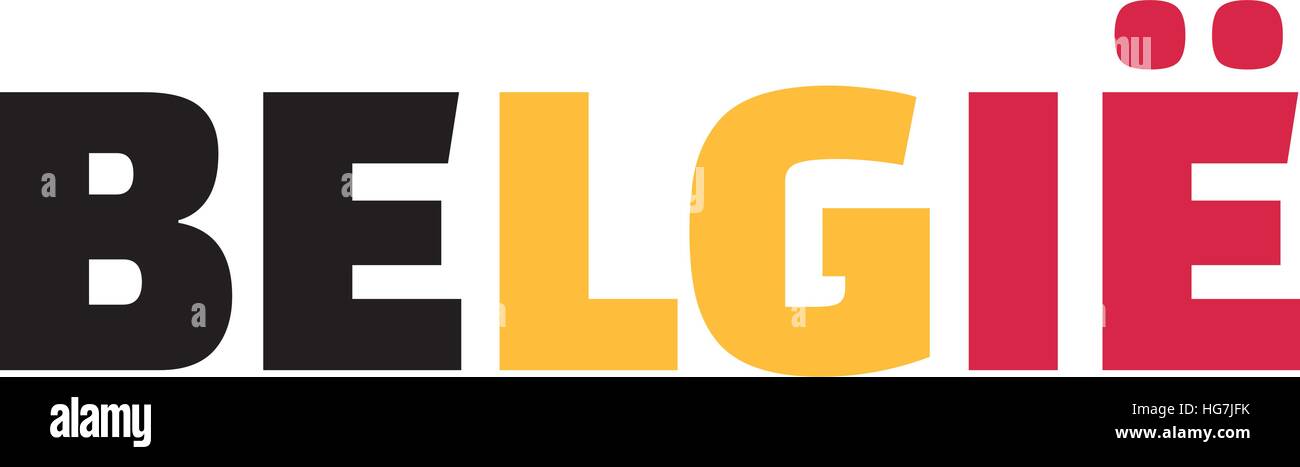 Belgian flag word belgie Stock Vector Image & Art - Alamy
