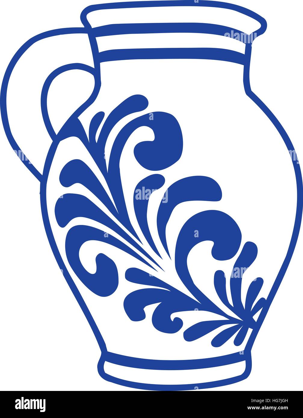 Traditional Apple Wine Äppler Bembel Stock Vector Image & Art - Alamy