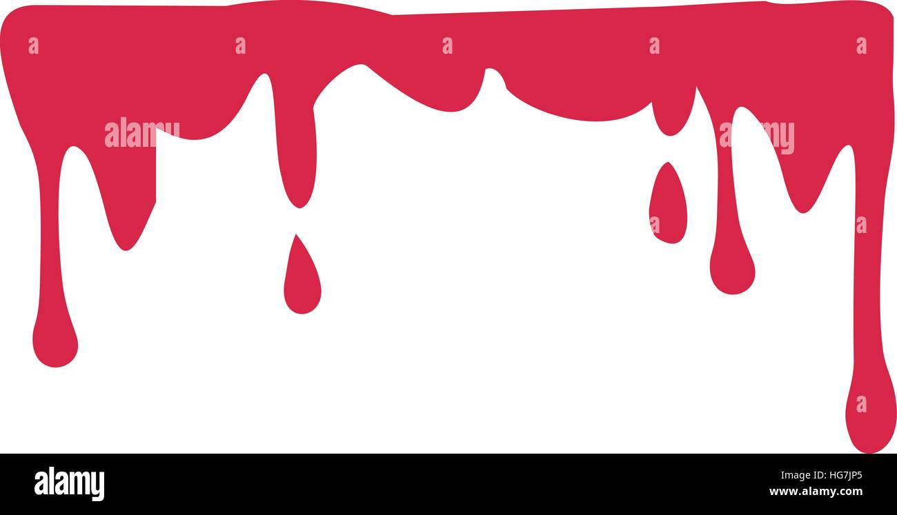 Flowing drop blood red Stock Vector Images - Alamy