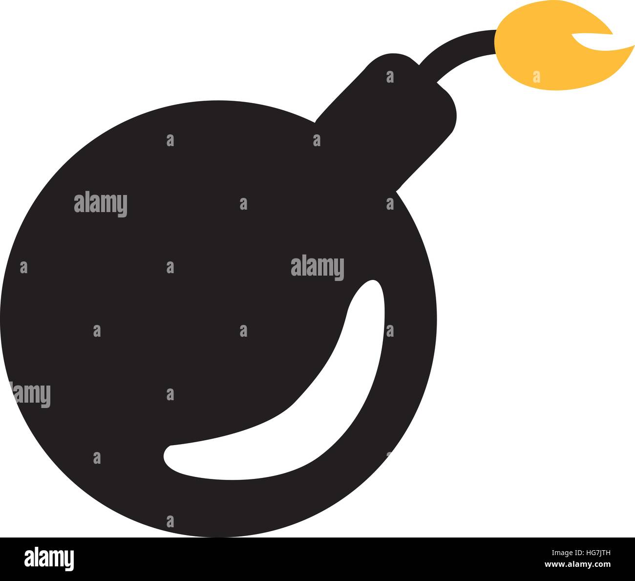 Bomb icon with fire Stock Vector Image & Art - Alamy