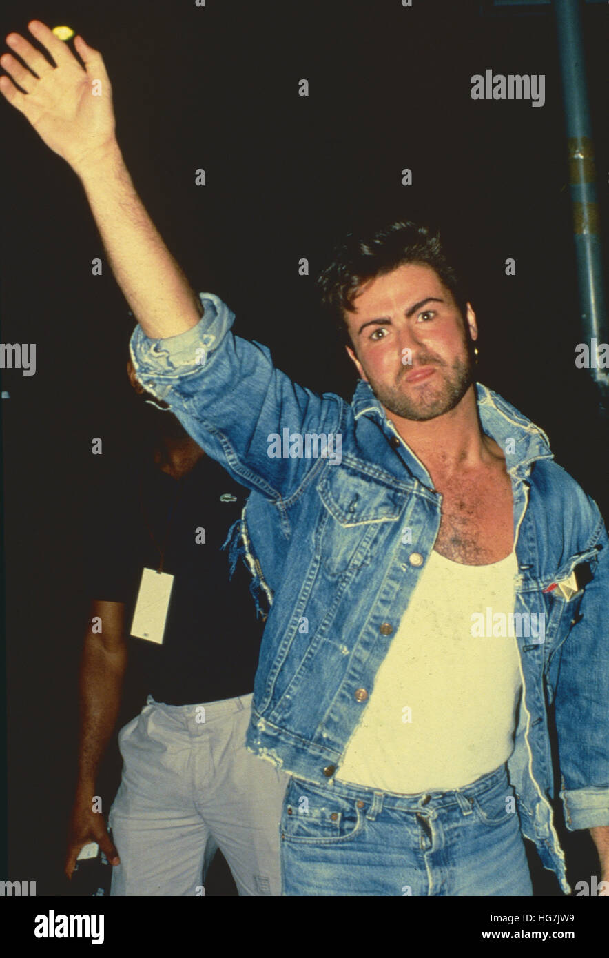 London UK LIBRARY (Rescan) George Michael in the late 1980s UPDATE ...