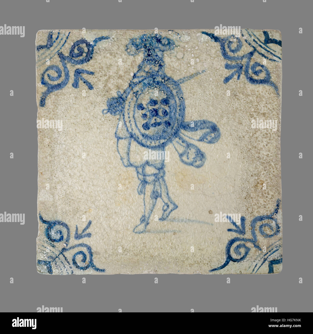 old Dutch tile from the 16th to the 18th century Stock Photo - Alamy
