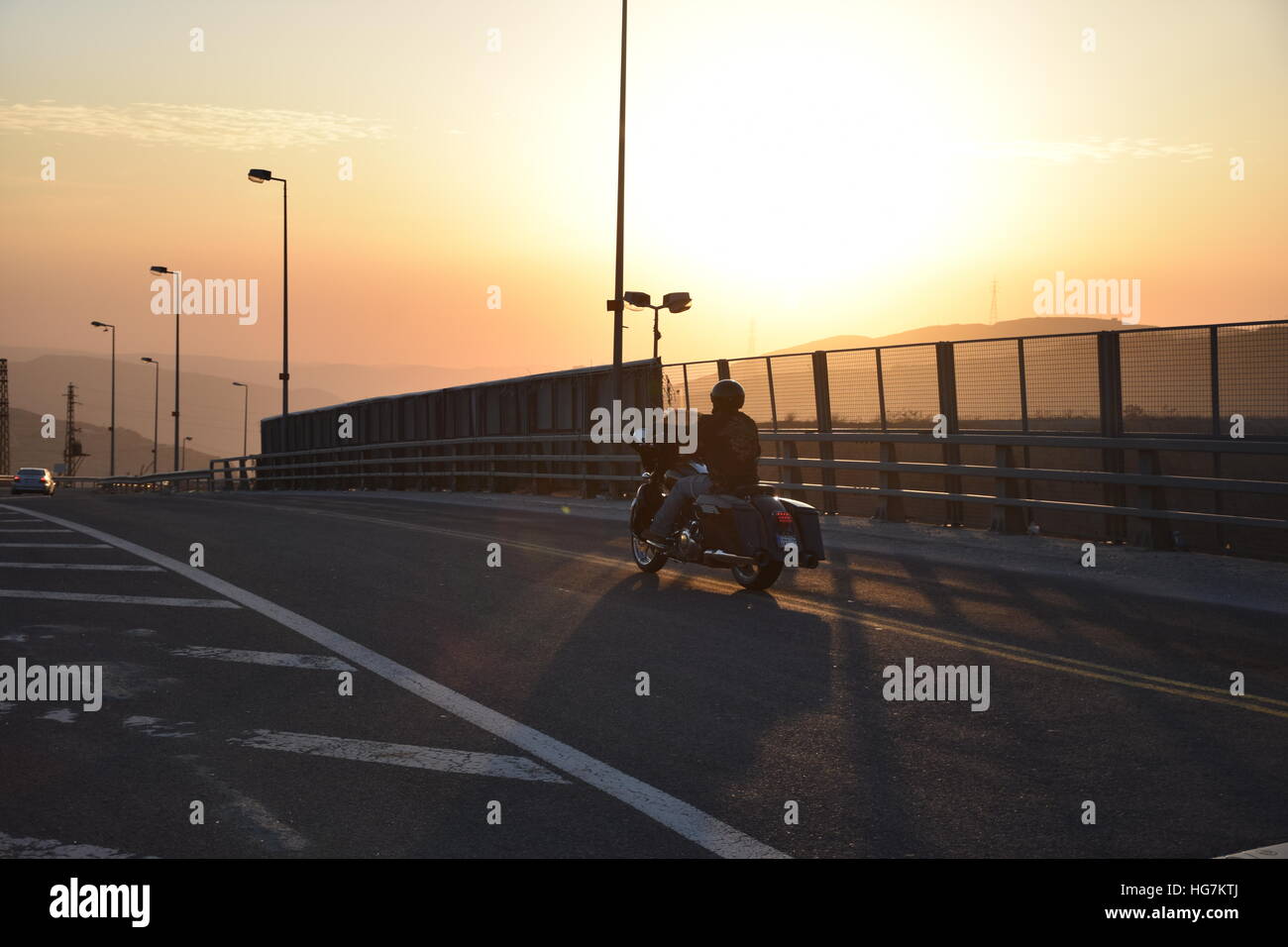 Ride Through The Sun Stock Photo - Alamy