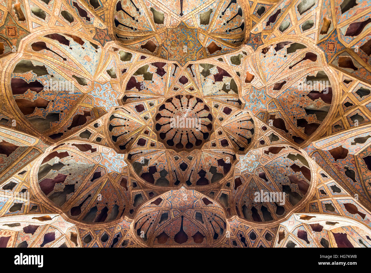Music Hall in Ali Qapu palace in Isfahan city, Iran Stock Photo - Alamy
