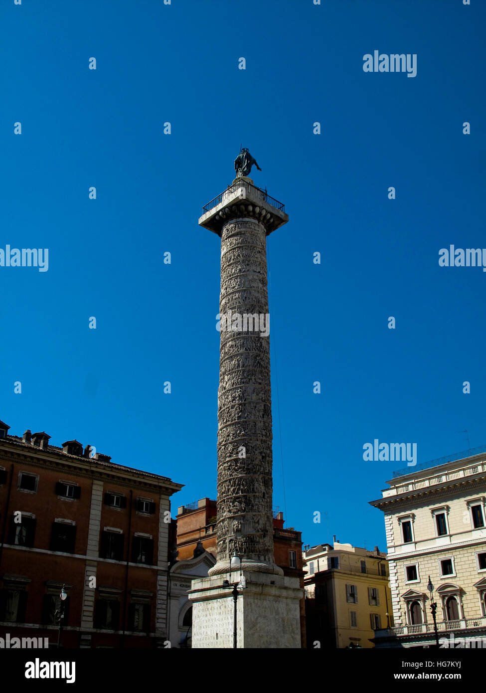 Column of Marcus Aurelius Stock Photo - Alamy