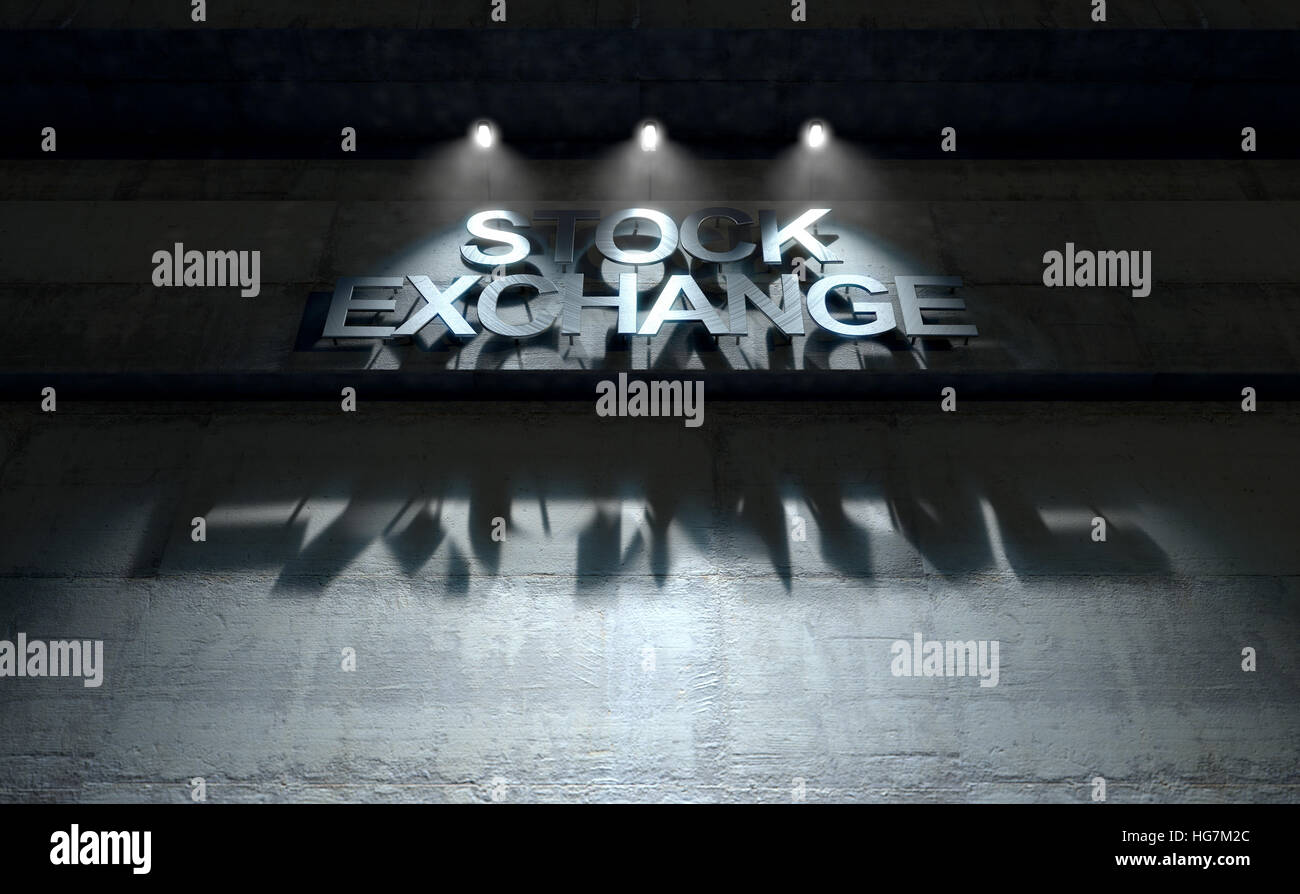 A 3D render of laser cut signage above the entrance to a modern generic ...