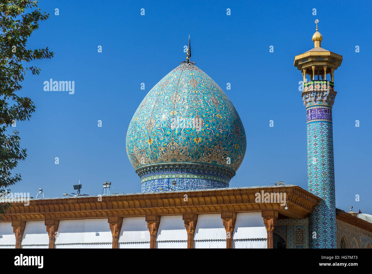 Shah Cheragh Mosque and mausoleum in Shiraz city in Iran Stock Photo ...