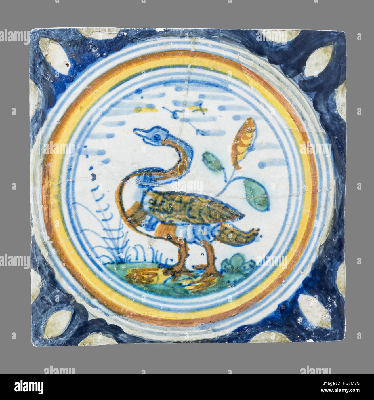 old Dutch tile from the 16th to the 18th century Stock Photo - Alamy