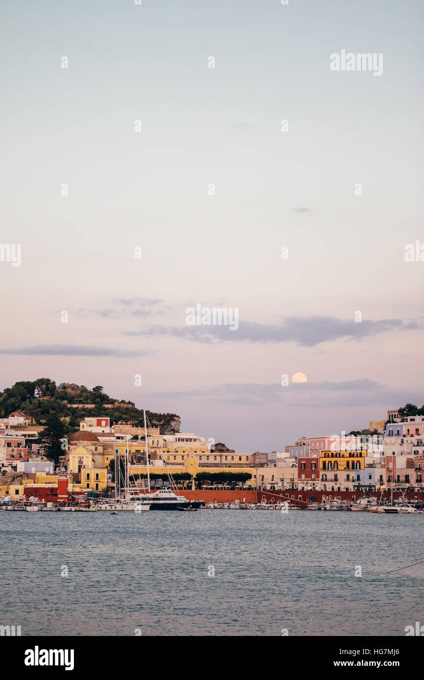 Moon over village hi-res stock photography and images - Alamy