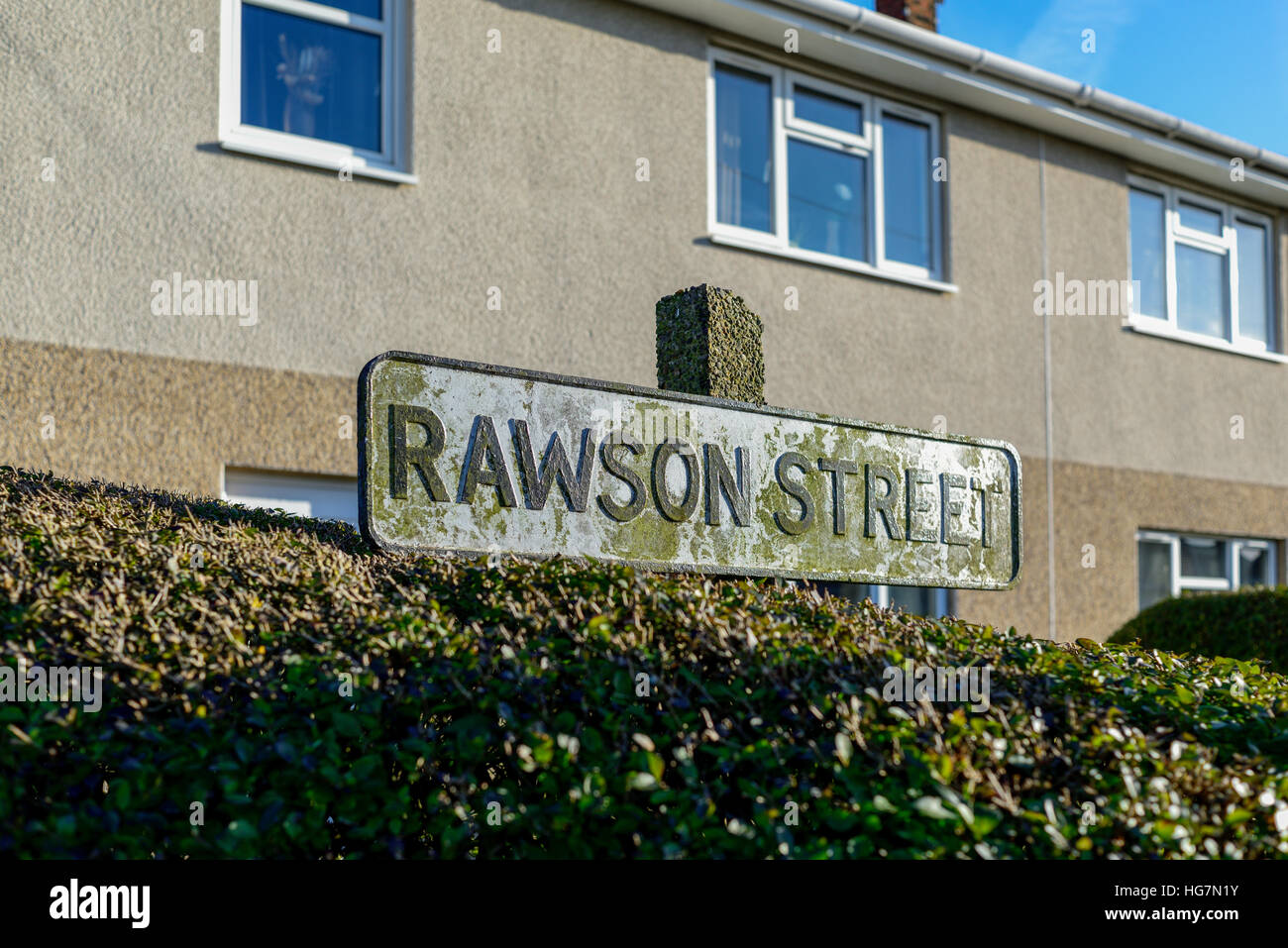 Selston,Nottinghamshire,UK. Rawson street in Selston Stock Photo - Alamy