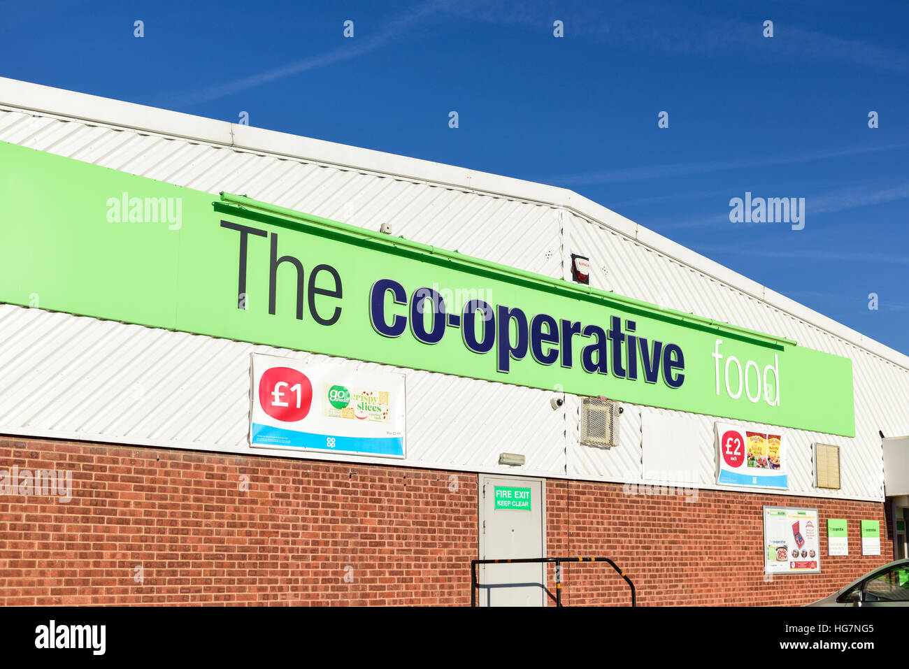 Selston,Nottinghamshire,UK.The Co-operative supermarket Stock Photo - Alamy