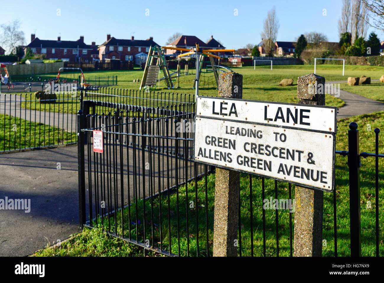 Selston,Nottinghamshire,UK. Children's playing park Stock Photo - Alamy