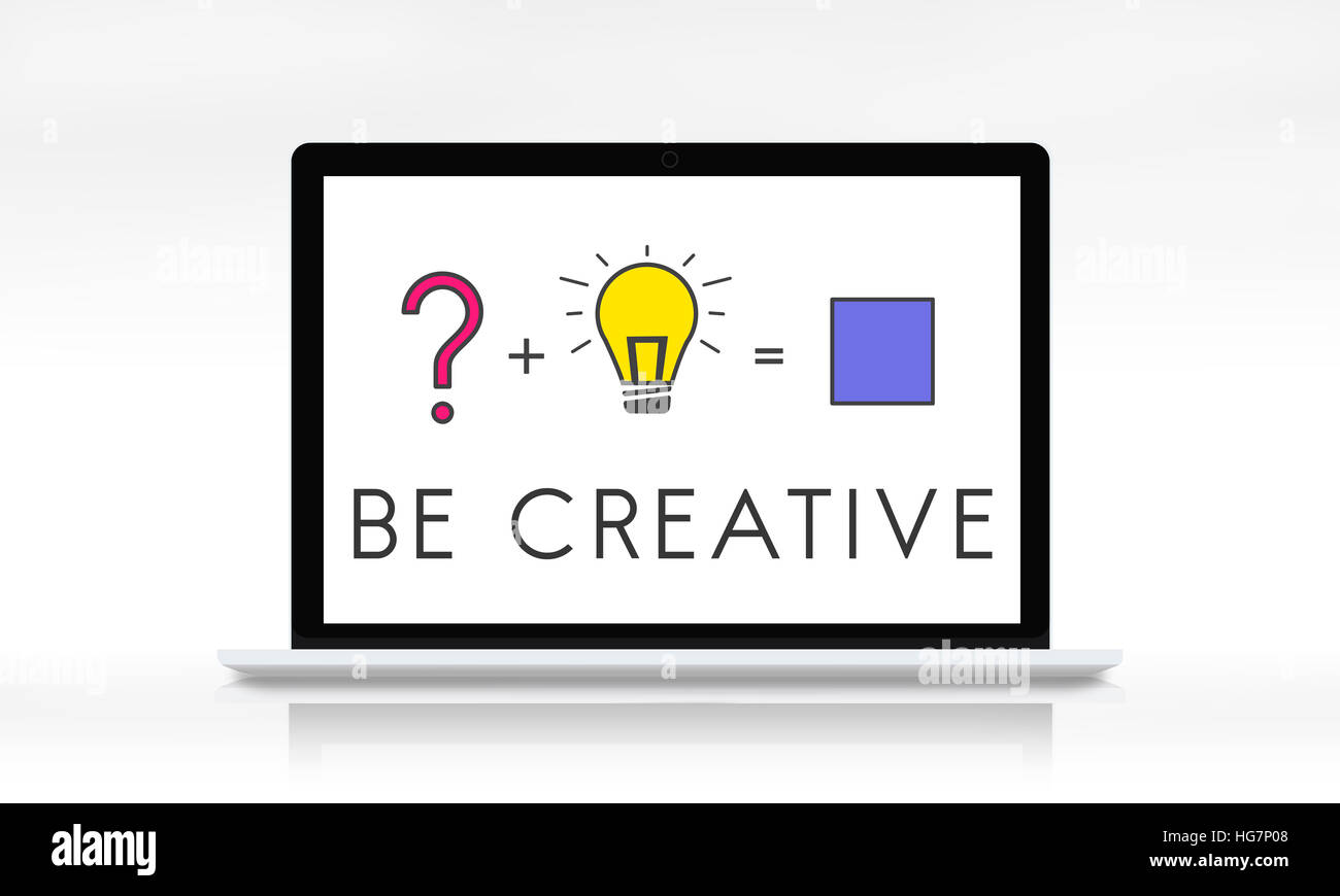 Creative Curiosity Ideas Equation Concept Stock Photo - Alamy