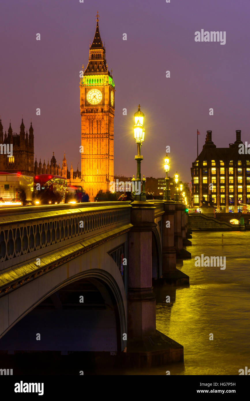 Westminster Bridge At Night